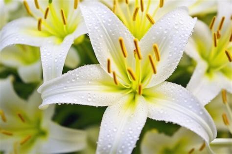 Premium Ai Image Closeup Of Lily Anthers