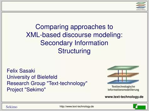 ppt comparing approaches to xml based discourse modeling secondary