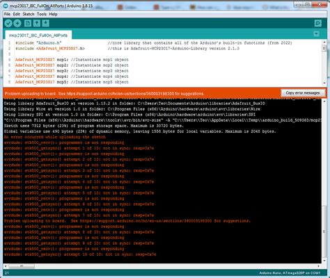 Arduino Nano Error Of Q General Discussion Arduino Forum