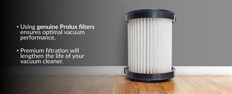 Prolux 20 Bagless Backpack Vacuum Upper Pre Hepa Filter