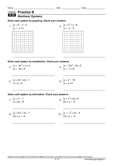 Fillable Online Solving A System Of Nonlinear Equations By Graphing Fax Email Print Pdffiller