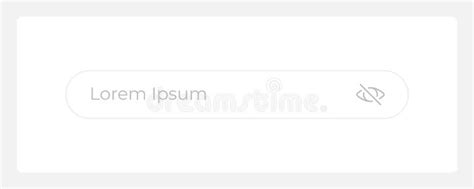 Account Password Ui Element Template Stock Vector Illustration Of