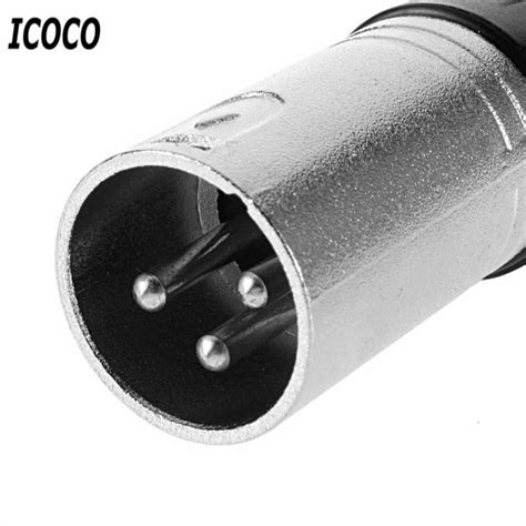 Conector De Cabo De áudio Xlr Tipo Microfone Cone Grandado