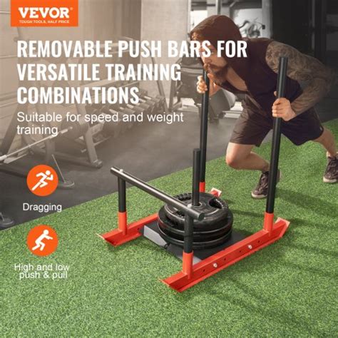 Vevor Weight Training Sled Pull Push Power Sled With Handle Fitness