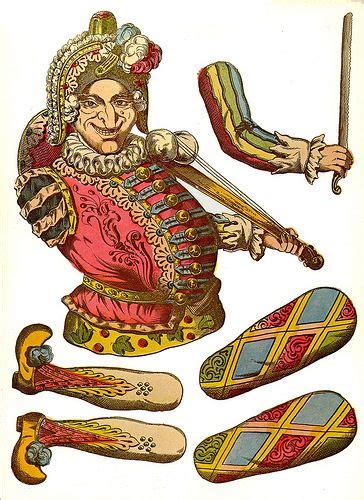 Polichinelle Paper Dolls Paper Puppets Vintage Paper Dolls