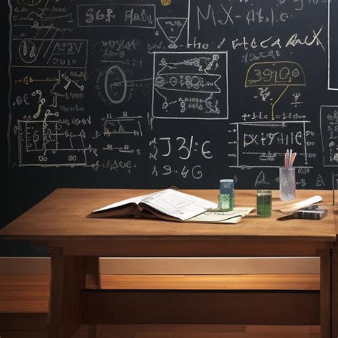 Premium Photo Blackboard With Math And Science Writing
