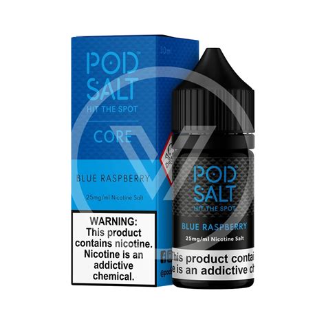 Pod Salt Blue Raspberry Refreshing Nicotine Salt E Liquid Vapes Direct