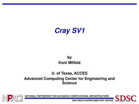 Ppt Cray Sv1 Powerpoint Presentation Free Download Id 4686692