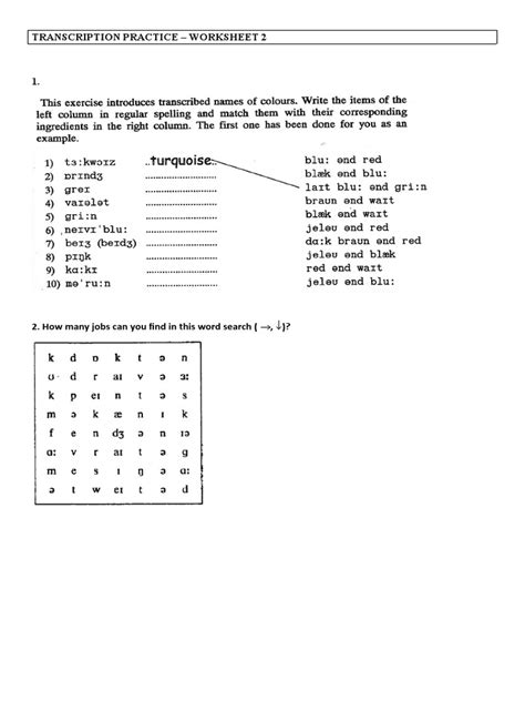 Transcriptionpracticehandout2 2 Pdf