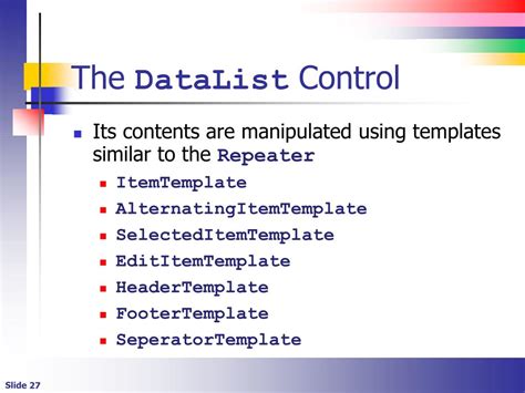 Ppt Aspnet Data Binding Powerpoint Presentation Free Download Id