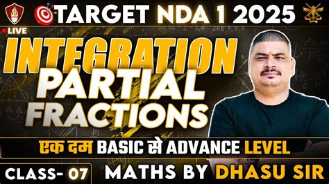 Integration Partial Function Maths By Dhasu Sir Nda Coaching Free
