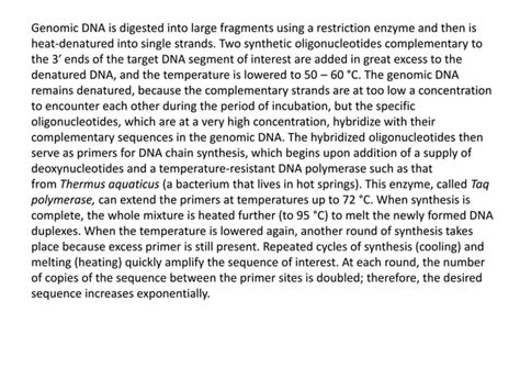 Gene Isolation Methods Pptx Biological Sciences Science