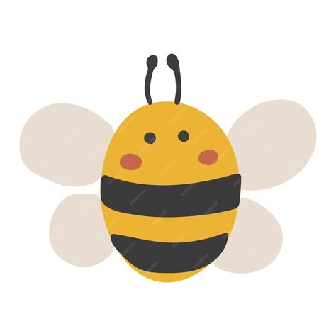 Premium Vector Cute Bee Vector Abstract Bee Illustration Vector For