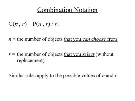 What Is Combinations Notation At Hannah Rowlandson Blog