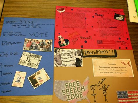 Mr Greers Social Studies Class Amendment Projects