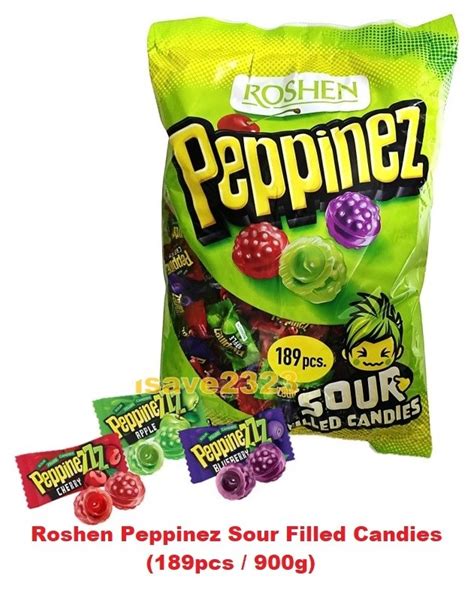 Roshen Peppinez Sour Filled Candies 189pcs 900g Shopee Malaysia
