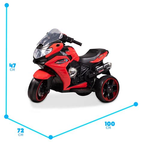 دراجة نارية أطفال كهربائية حمراء Cxd1200 للأعمار 4 7 سنوات