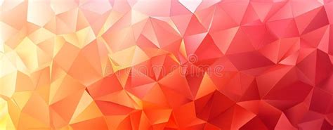Red And Orange Triangular Pattern Vector Background Stock Illustration
