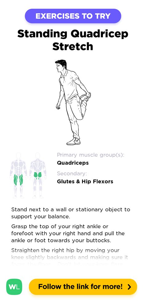 Standing Quadricep Stretch Workoutlabs Exercise Guide