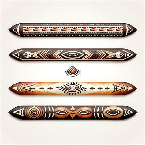 Premium Ai Image Watercolor Of African Tribal Borderlines Ethnic