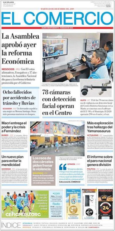 ¡descubre Todos Los Periódicos Del Perú January 2026