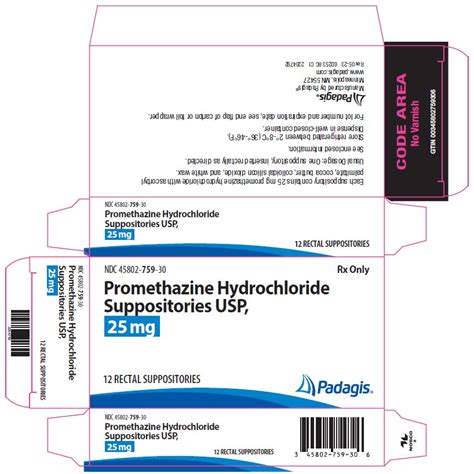 Dailymed Promethazine Hydrochloride Suppository