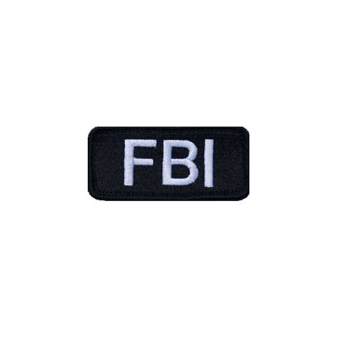 Fbi Patch Small W Velcro Backing