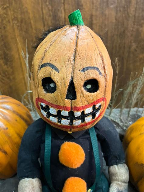 Jack O Lantern Forevermore Doll Vintage Halloween Series Pumpkin Pulp Shop Horror Halloween