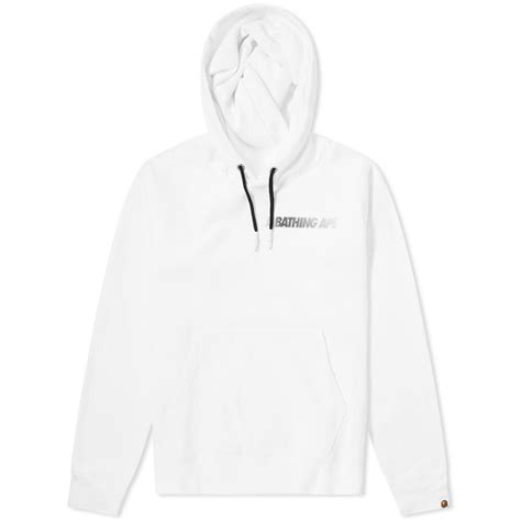 A Bathing Ape Mens Hoody In White A Bathing Ape