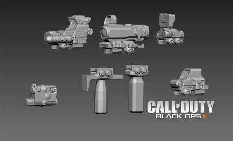 🤙 Call Of Duty Black Ops 2 Attachments Pack 3・ 3d File For 3d Printing