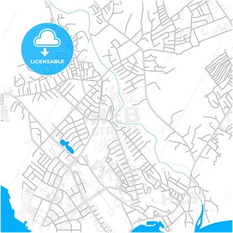 Lae Morobe Papua New Guinea City Map With High Resolution Roads Hebstreits