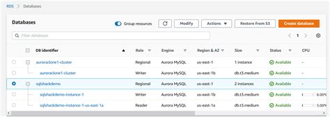 database cloning in amazon aurora