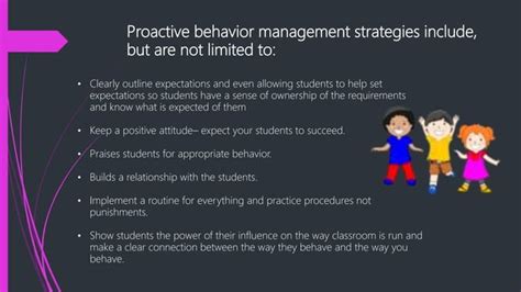 Proactive Behavior Management Pptx Education