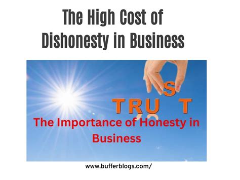 Ppt The High Cost Of Dishonesty In Business Powerpoint Presentation
