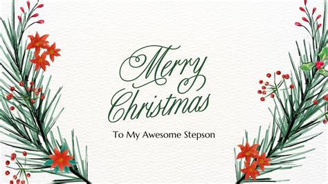 Merry Christmas Stepson Wishes Greetings And Quotes