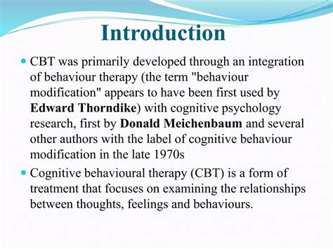 Cognitive Behavioral Therapy Pptx