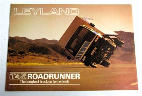 Leyland T45 Roadrunner Truck Commercial Vehicle Sales Brochure C1985