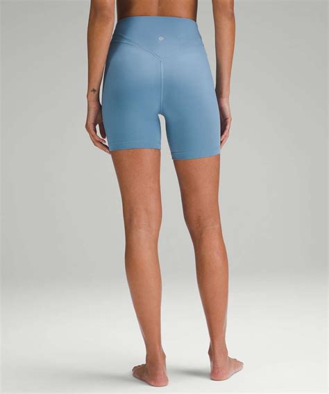 Lululemon Align Curve Seam High Rise Short 6 Utility Blue Lulu