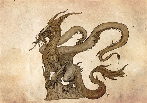 Eldritch Dragons Charidimos Bitsakakis Monster Concept Art Monster Artwork Dragon Art