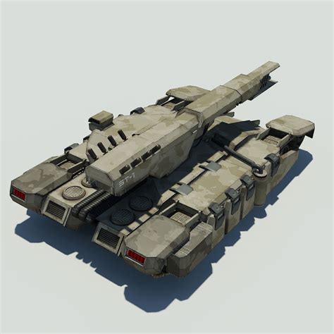 Tanque De Ciencia Ficción Modelo 3d 59 Max Fbx Obj Free3d