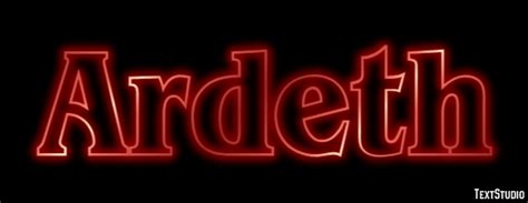 Ardeth Text Effect And Logo Design Name