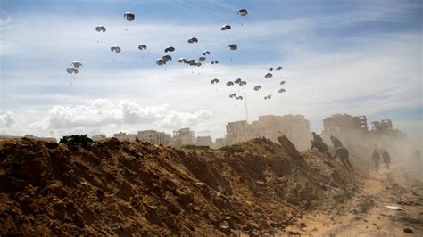 Us Airdrops Meals Water Into Northern Gaza Where Aid Has Been Limited