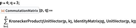 Commutationmatrix Wolfram Function Repository