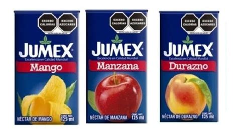 Jugo De Frutas Jumex Mini 50 Pzas De 125ml Recreo Niños Meses Sin