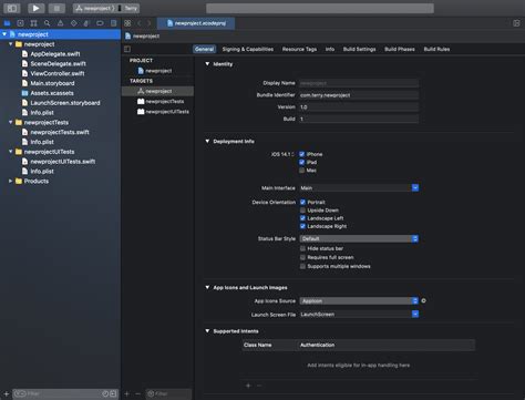 [xcode] 새 프로젝트 생성 create new project terry s dev diary
