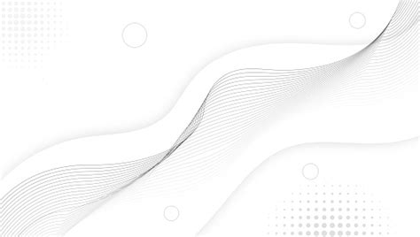 미니멀리스트와 현대 미래 추상 물결 모양의 기하학적 흰색과 회색 색상 배경 디자인 그림 Slide Show Presentation Software에 대한 스톡 벡터 아트 및