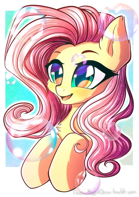 Cute Fluttershy Bubbles Edition By Chaosangeldesu On Deviantart