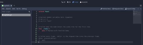 Scripting — Godot Engine 33 Documentation In English