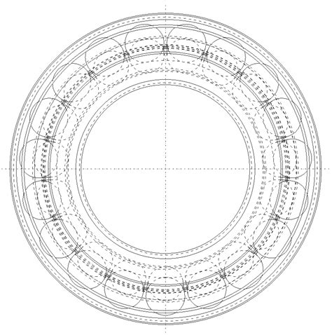 Tyre Design Plan Details Dwg Autocad Drawing