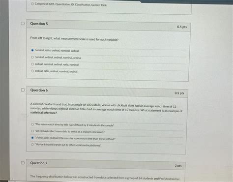 Solved Categorical Gpa Quantitative Id Classification